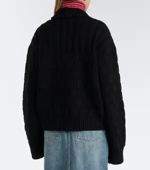 Dries Van Noten Wool And Cashmere Cardigan