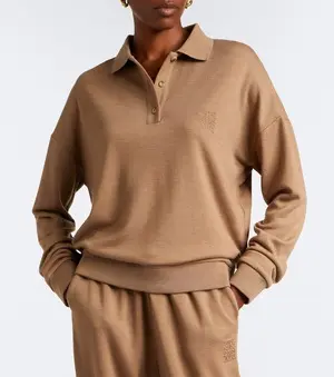 Max Mara Virgin Wool Polo Sweater - Brown