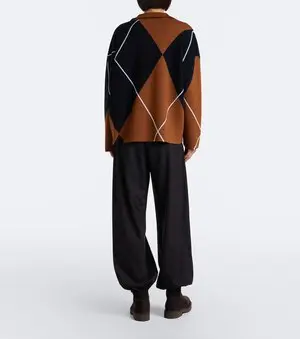 Max Mara Belted Wool-blend Wide-leg Pants