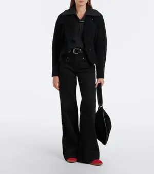Isabel Marant Étoile Beth Suede-trimmed Leather Sneakers