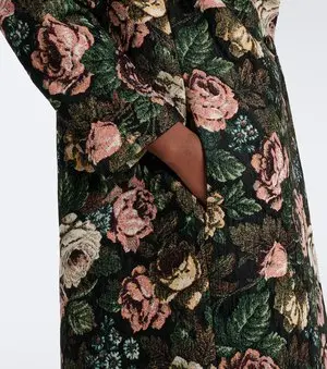Dries Van Noten Floral Jacquard Coat