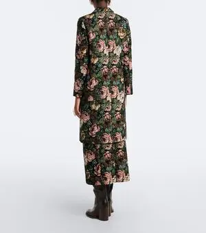 Dries Van Noten Floral Jacquard Coat