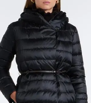 Max Mara Belted Hooded Puffer Coat