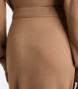 Max Mara Virgin Wool Midi Skirt