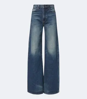 Khaite Dano Faded Wide-leg Jeans