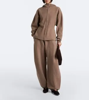 Max Mara Wool And Cashmere-blend Barrel-leg Pants