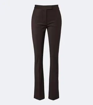 Sportmax Wool-blend Flared Pants - Brown