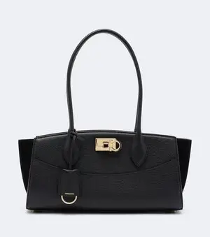 FERRAGAMO Studio East-west Small Leather Shoulder Bag