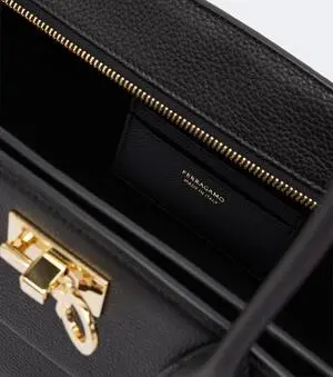 FERRAGAMO Studio East-west Small Leather Shoulder Bag
