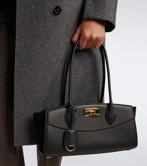 FERRAGAMO Studio East-west Small Leather Shoulder Bag