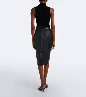 Altuzarra Hank Leather Pencil Skirt