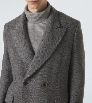 Gabriela Hearst Mcaffrey Herringbone Wool And Cashmere Coat