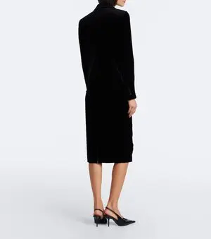 Max Mara Elegante Cotton Velvet Pencil Skirt