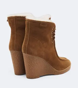Isabel Marant Étoile Cylia Suede Wedge Ankle Boots