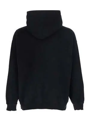 Balenciaga Hoodie With Fixed Hood And Maxi Logo Print On The Front In Cotton For
