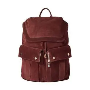 Brunello Cucinelli Suede Leisure Backpack - Red