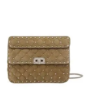 Valentino Garavani Rockstud Spike Crossbody Bag - Cream