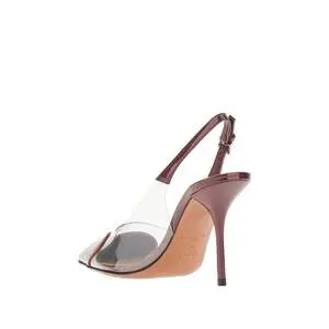 Alaïa Pvc And Leather 'le Coeur' Slingback Pumps - Red