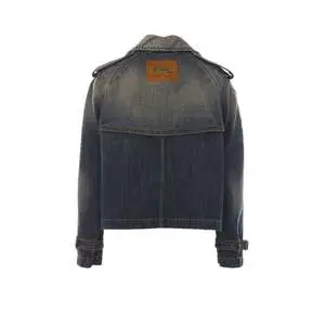 Burberry Trench Mayfair Cropped Denim Jacket