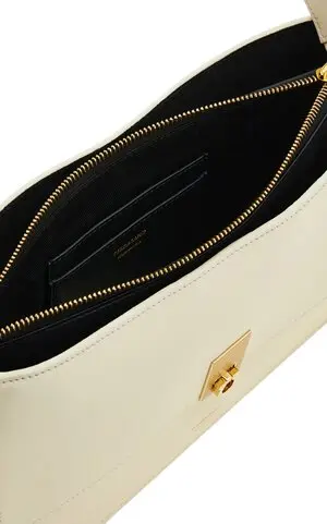 FERRAGAMO Cara Calfskin Leather Shoulder Bag
