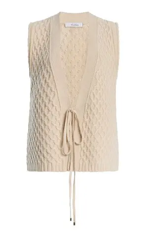 Max Mara Cashmere-wool Gilet - Neutral