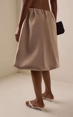 LII Gathered Twill Mini Skirt