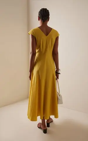 Another Tomorrow Cotton Maxi Dress