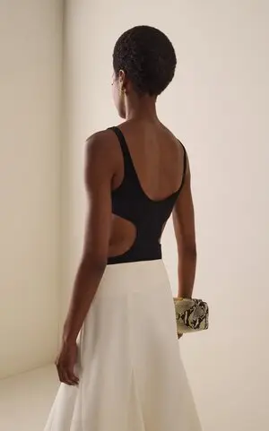 Another Tomorrow Cutout Tank Top