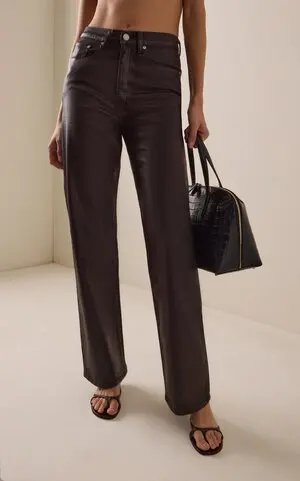 DL1961 Karmine Refined Wide Leg Sculptsystem™ Coated Jeans