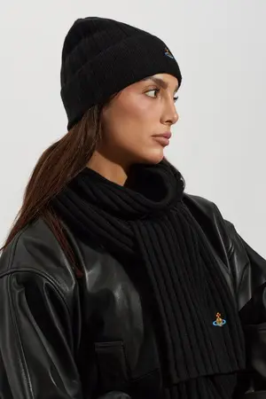 VIVIENNE WESTWOOD Cashmere Hat ‘classic - Black
