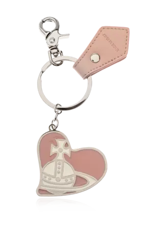 VIVIENNE WESTWOOD Heart-shaped Keychain - Silver