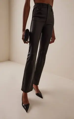 Zeynep Arçay Straight-cut Stretch Leather Pants