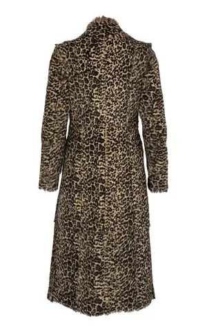 Zeynep Arçay Leopard-print Shearling Coat