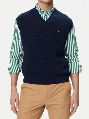 Tommy Hilfiger Structured Seasonal Gilet - Blue