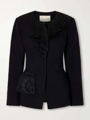 HEIRLOME Matilde Wool-blend Twill Jacket - Black