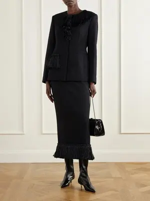 HEIRLOME Matilde Wool-blend Twill Jacket