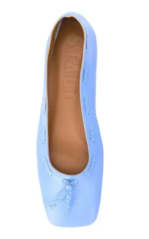 Staud Milo Leather Ballet Flats