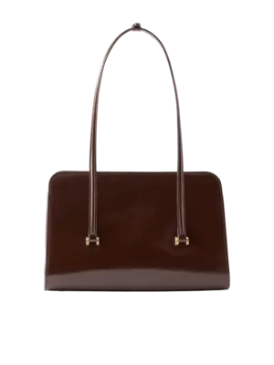 KALLMEYER Magazine Patent-leather Shoulder Bag - Brown