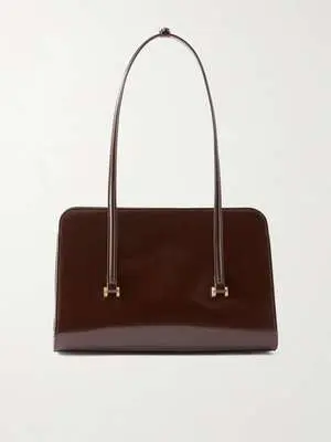KALLMEYER Magazine Patent-leather Shoulder Bag - Dark Brown