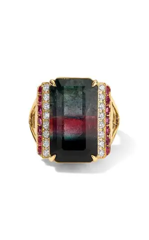 EDEN PRESLEY 14k Yellow Gold Tourmaline And Spinel Ring - Pink