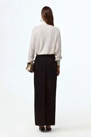 SAME Relaxed Cashmere Turtleneck - Cream