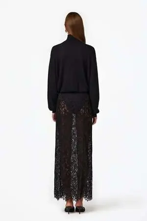 SAME Relaxed Cashmere Turtleneck - Black