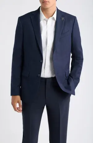 John Varvatos Bleecker Wool Suit Jacket - Navy