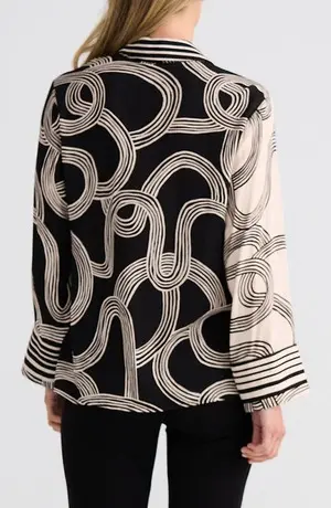BRAVE+TRUE Lucy Print Button-up Shirt