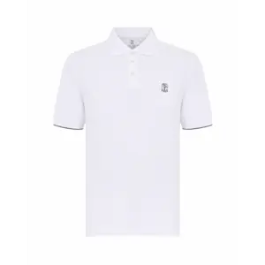 Brunello Cucinelli Logo Polo - White