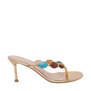 GIANVITO ROSSI Shanti Pump Sandals - Gold