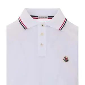 Moncler Logo Polo - White