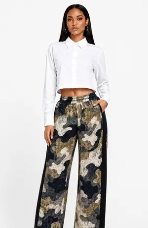 DAI MODA Camo Wide Leg Pants