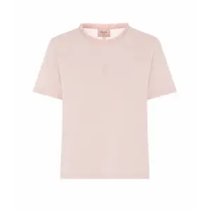 Repetto Logo T-shirt With Ruffled Collar - Pink
