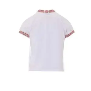 Versace T-shirt With Greca And Medusa Motif On Profiles - White